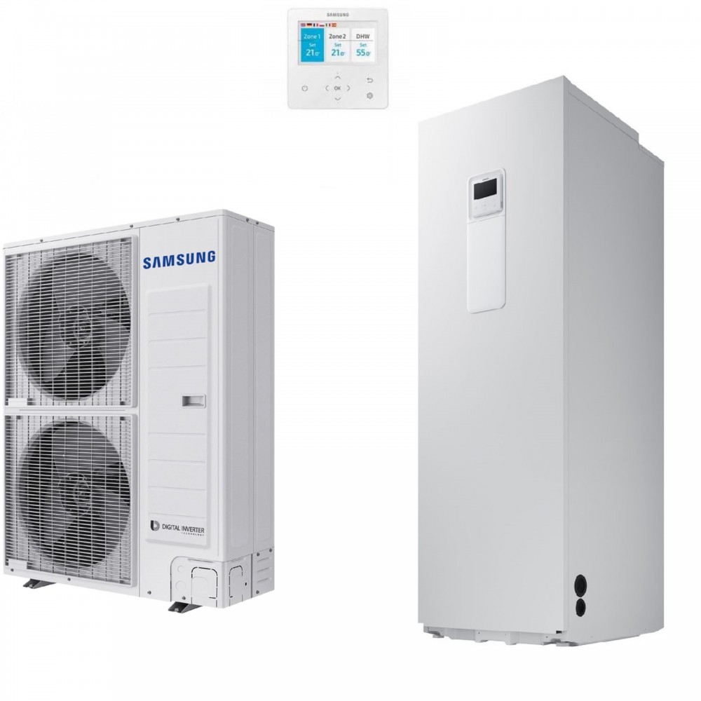 Pompa de caldura aer-apa SAMSUNG SPLIT ClimateHub TDM Plus - Boiler 260l - 12kW / 380V | IVAR INSTAL